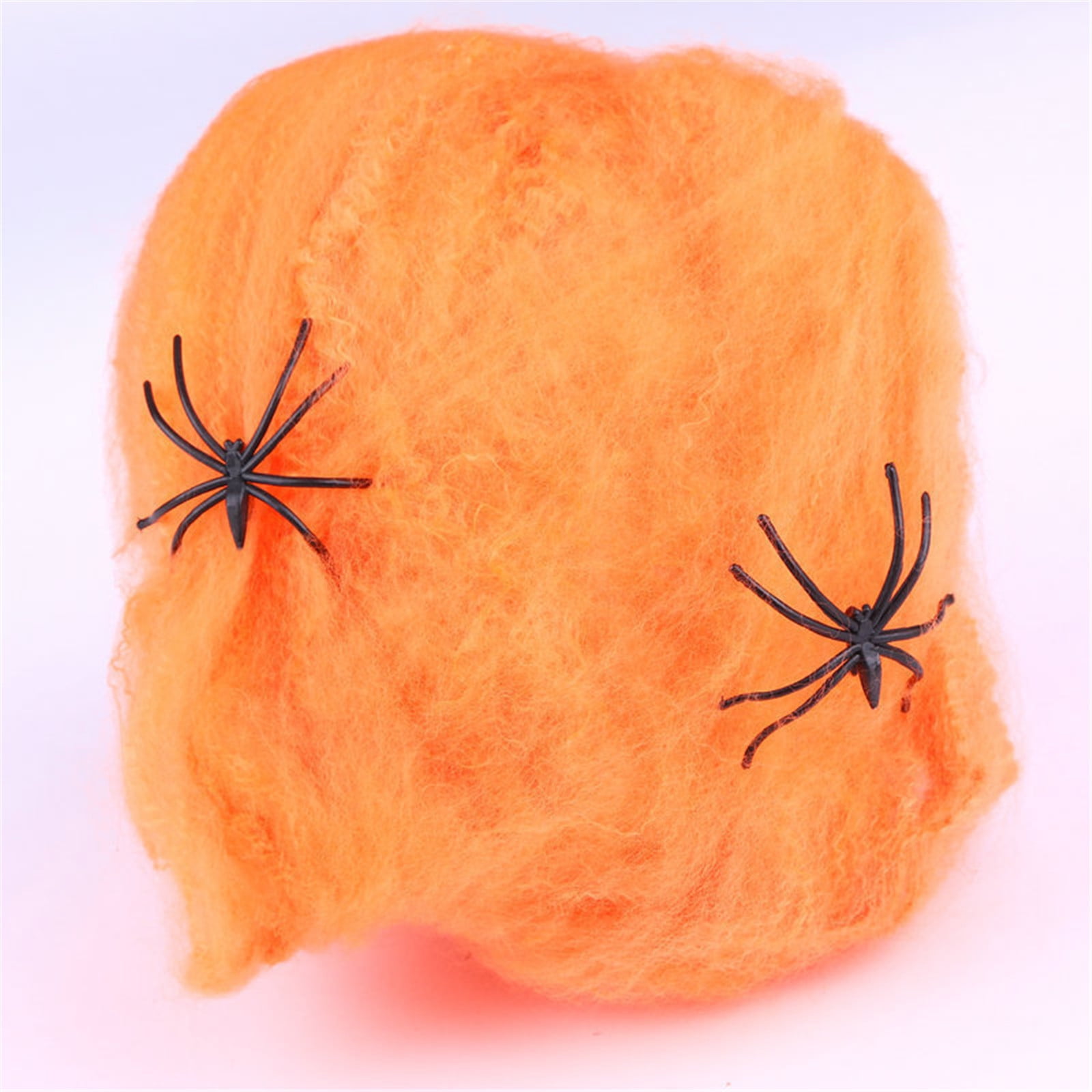 Halloween Stretch Spider Web Decor 6 Yard Cotton Ribbon with 2 Spiders ...