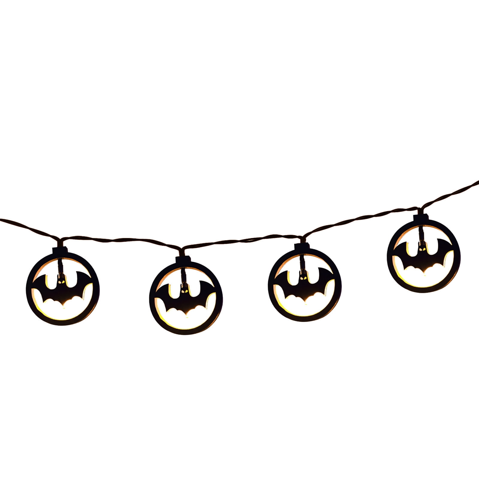 Halloween String Lights Battery Operated 8.2 Feet 20 LED Pumpkin Bat ...
