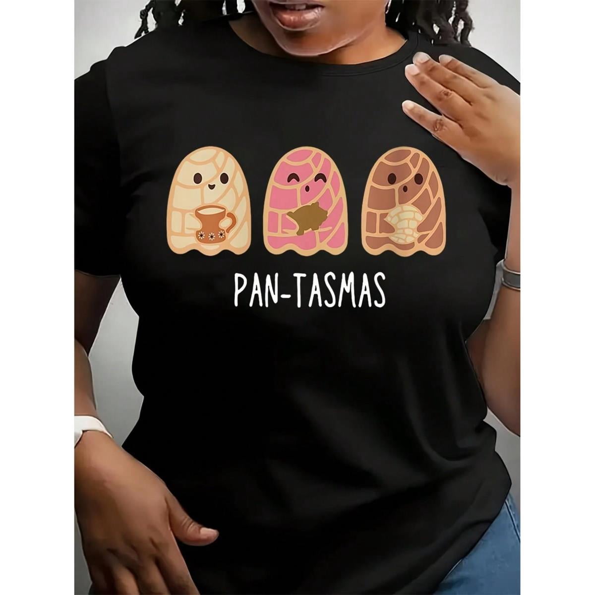 Halloween T-shirt - Funny Pantasmas Ghost Pan Dulce T-Shirt, Cute Ghost ...