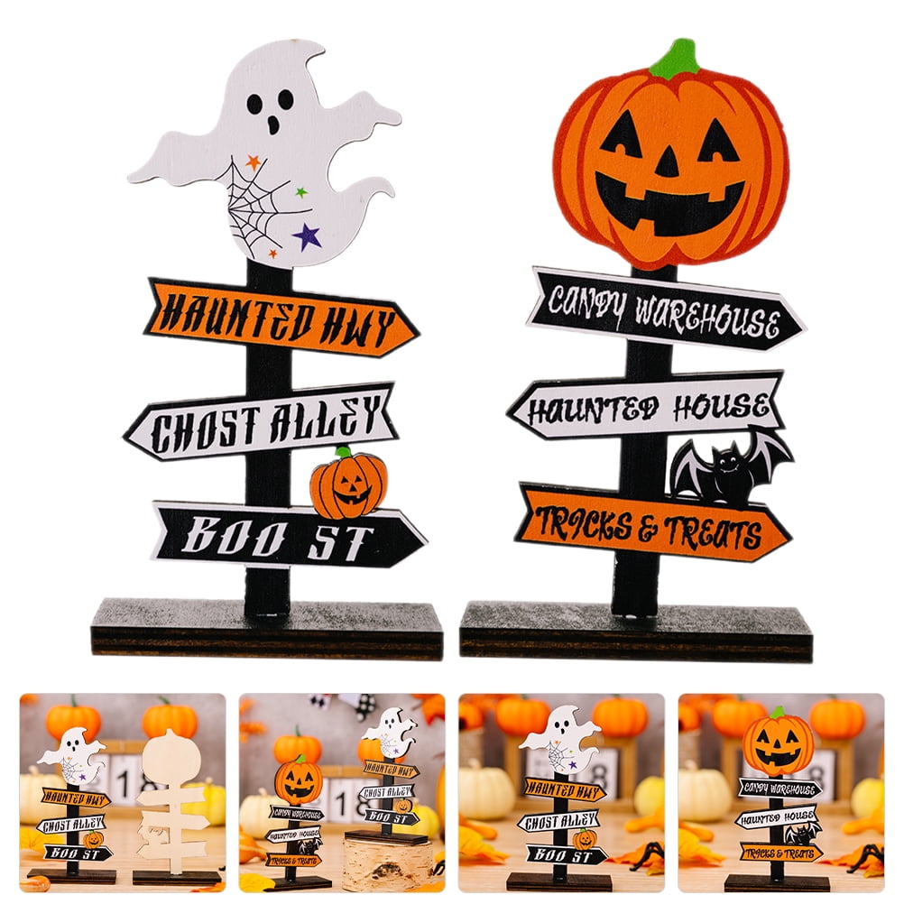 ETEREAUTY Wood Table Sign Table Centerpiece Wood 2Pcs - Walmart.com