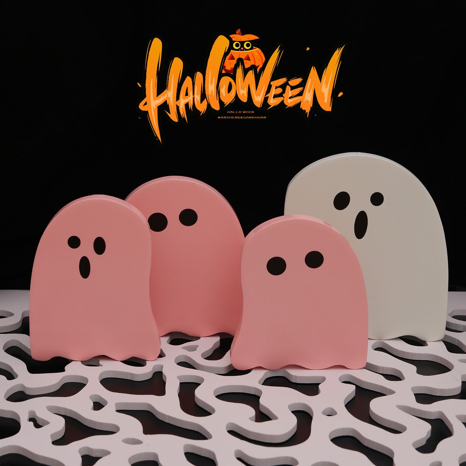 Halloween Table Decorations Indoor: 4ct Halloween Cute Ghost ...