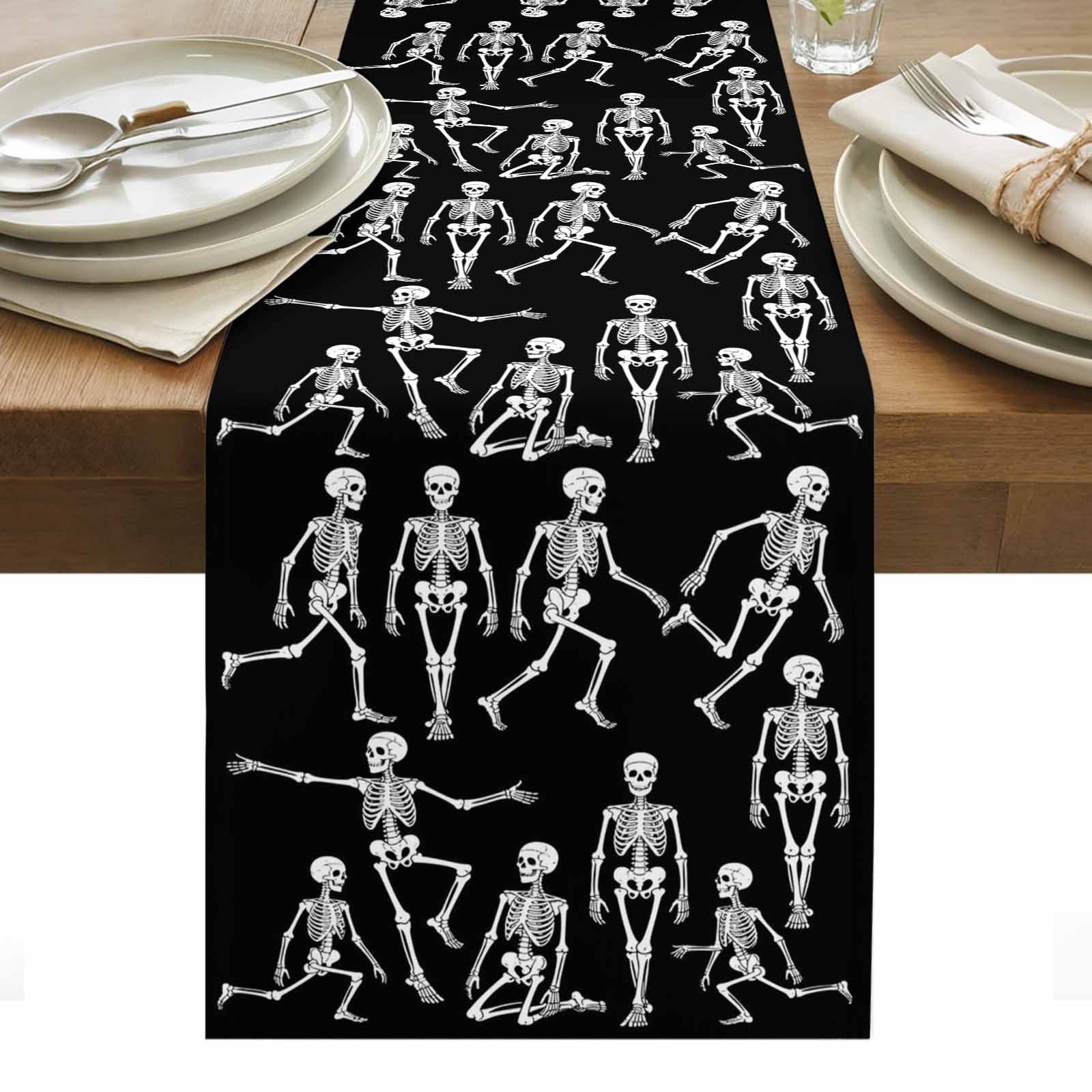 Halloween Table Runner - 48 Inch Long, Kitchen Dining Table Runner ...