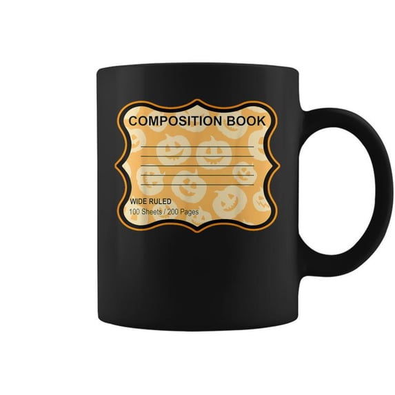 Halloween Teacher Composition Book Notebook Costume Coffee Mugs ...