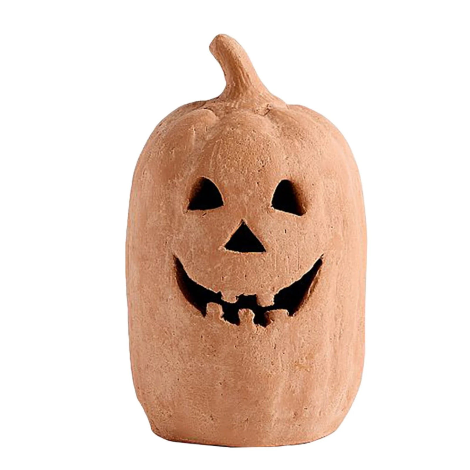 Halloween Terracotta Pumpkin with Hand Carved Details - Fall and ...