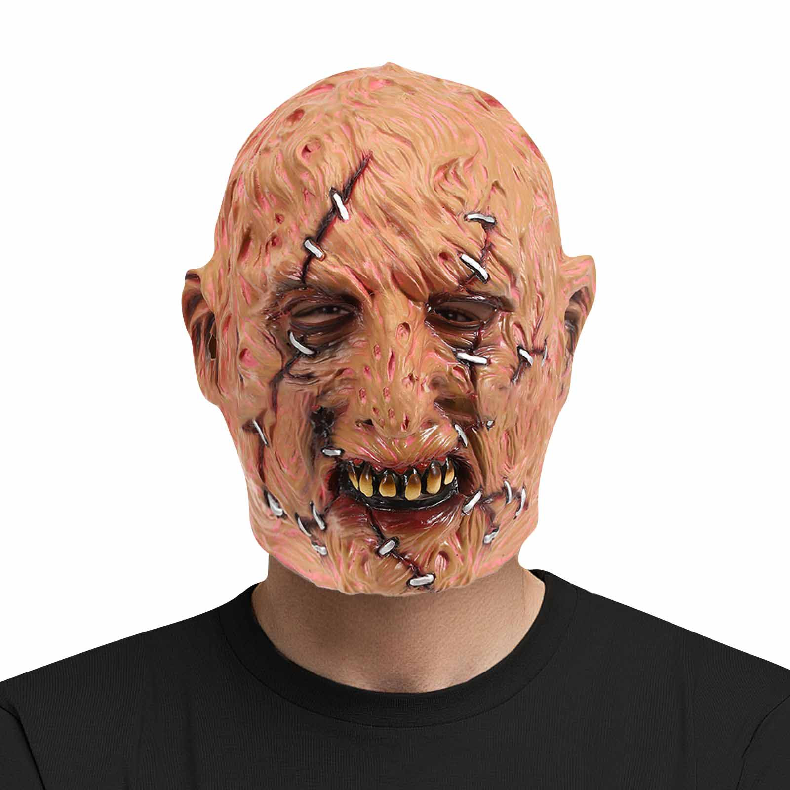Halloween Terrifying Freddy Krueger Costume Headpiece, Ominous Scarred ...