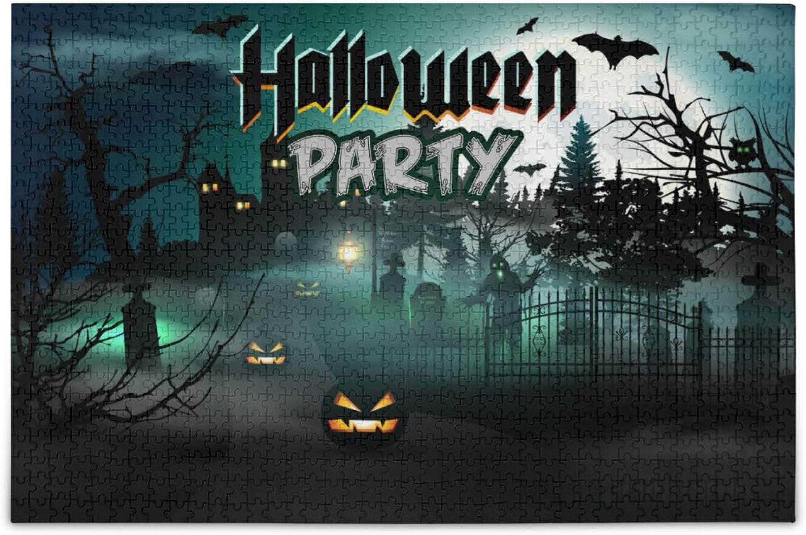 Halloween Theme Jigsaw Puzzle 1000 PiecesDie-Cut Puzzle Pieces Are Easy ...