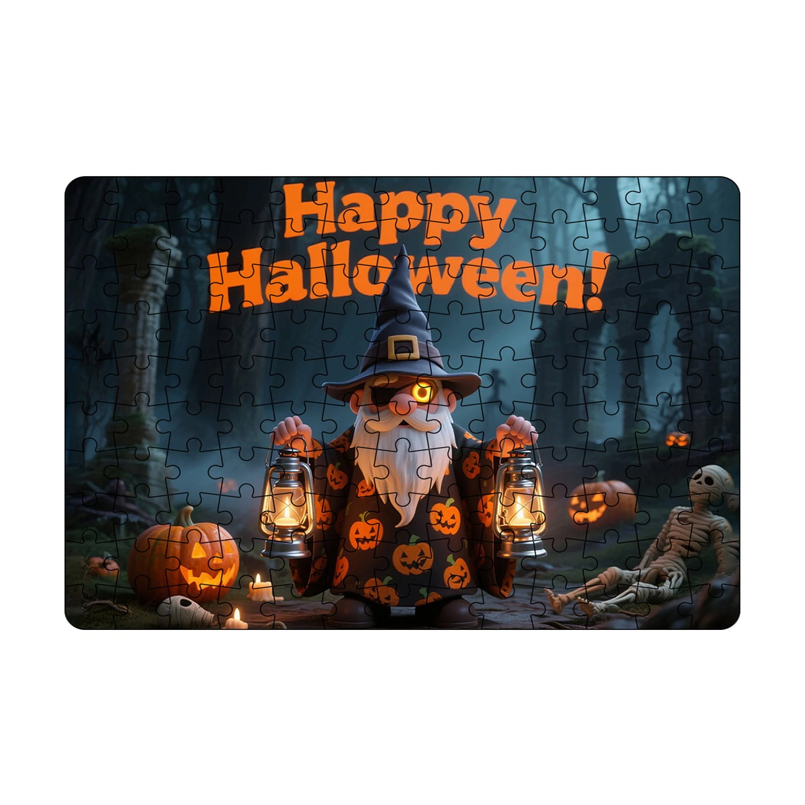 Halloween Theme Puzzle Set Educational Family Game Night Learning ...