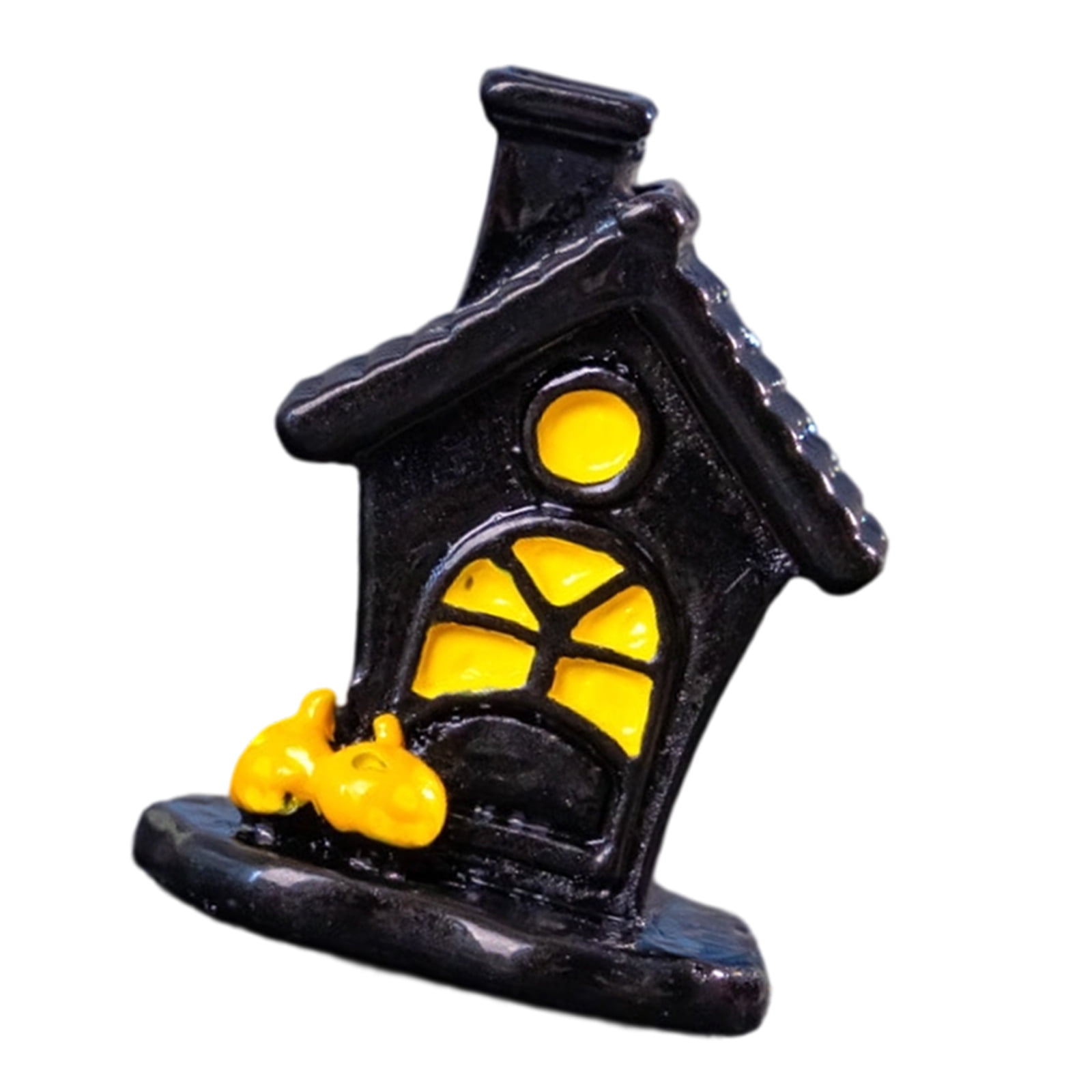 Halloween Themed Devil House Resin Sculpture Miniature Collectible ...