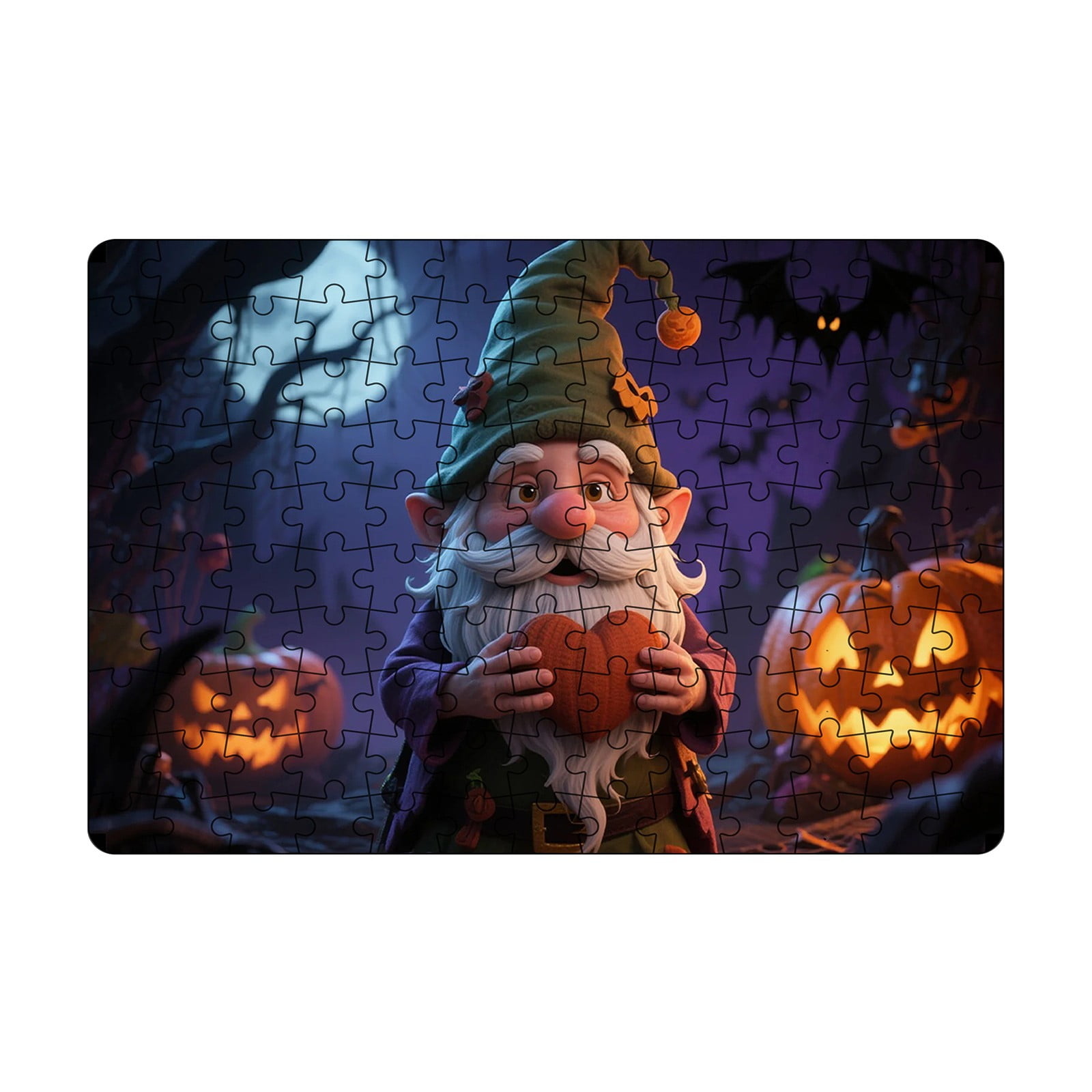 Halloween Themed Puzzle Set for Family Game Night Educational Activity ...