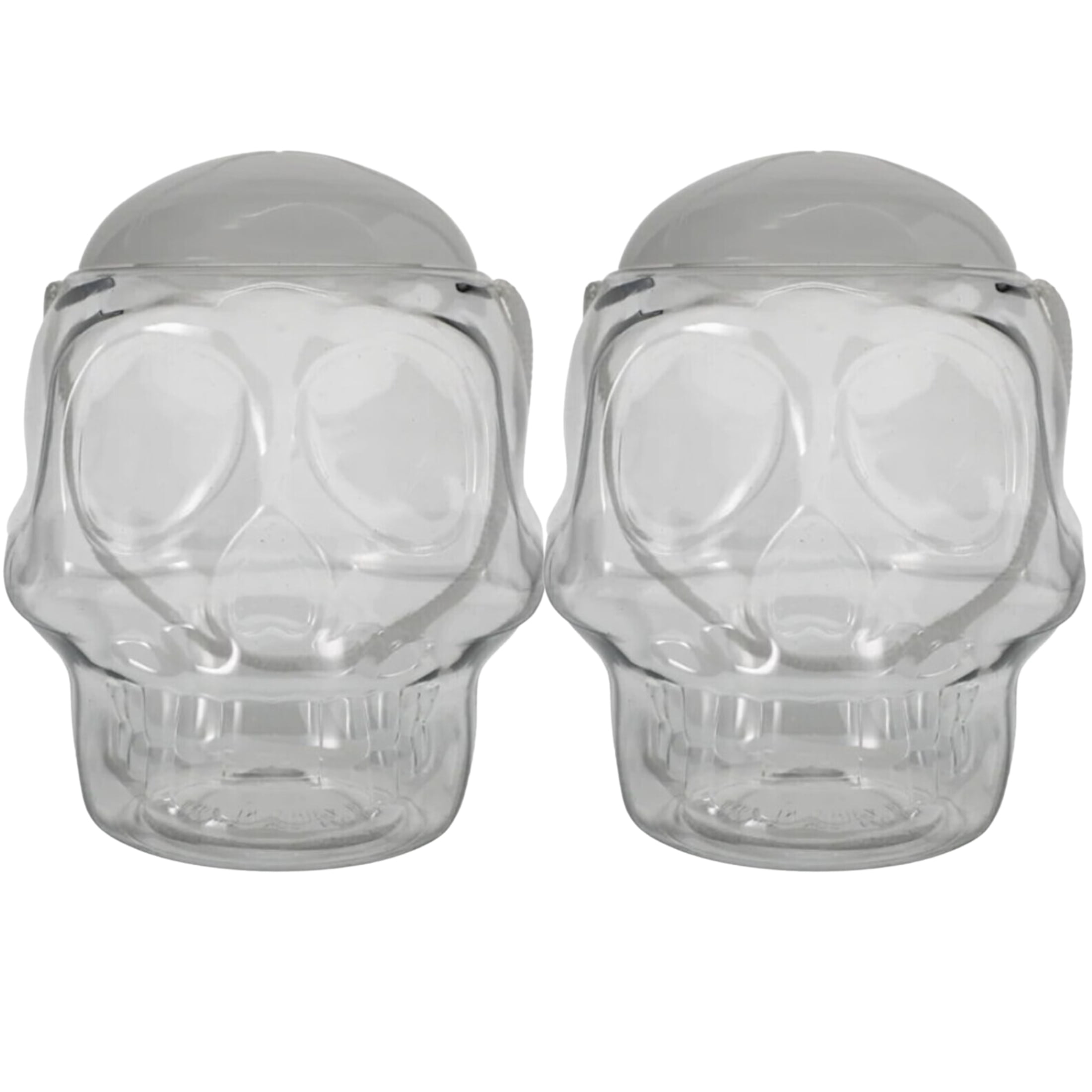 Halloween Themed Skull Shaped Plastic Candy Jars, 6in Dispensing ...