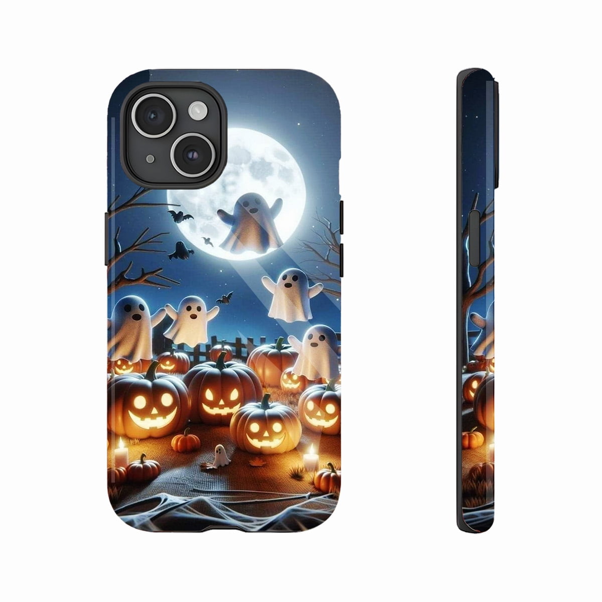 Halloween-Themed Spooky Ghost Pumpkin Phone Case for Teens & Young ...