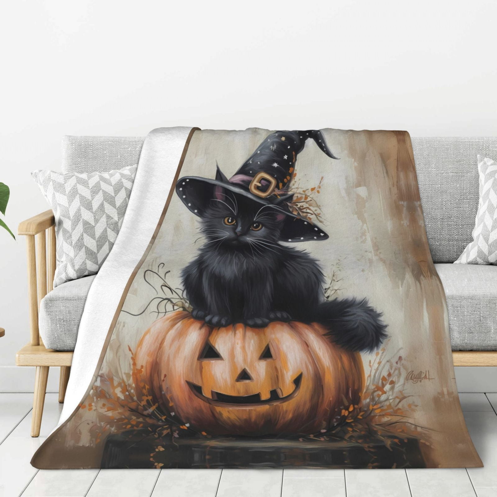 Halloween Throw Blanket for Couch Sofa and Bed - Soft Lightweight Comfy ...