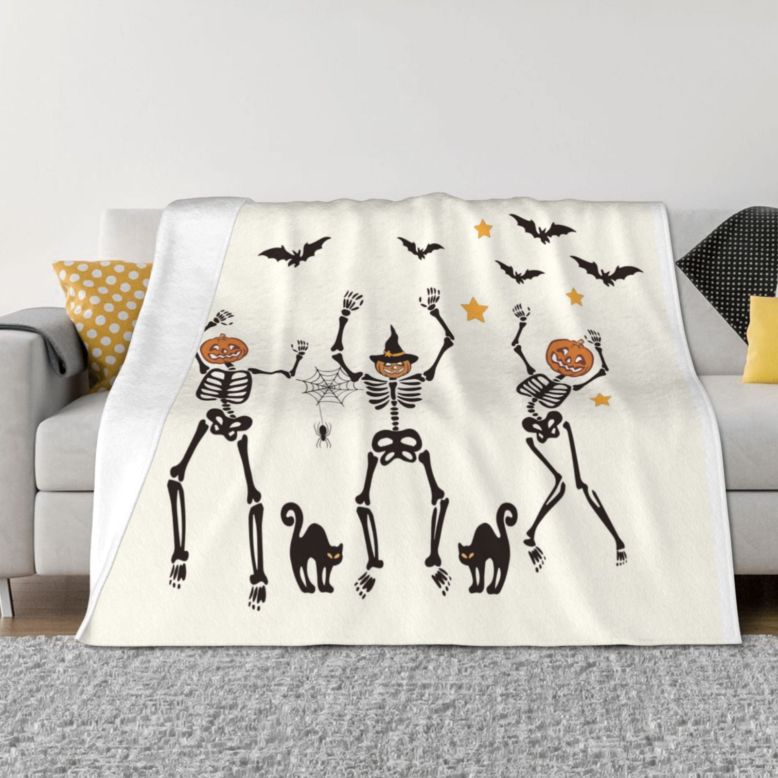 Halloween Throw Blanket for Couch - Soft Lightweight Warm Throw Blanket ...