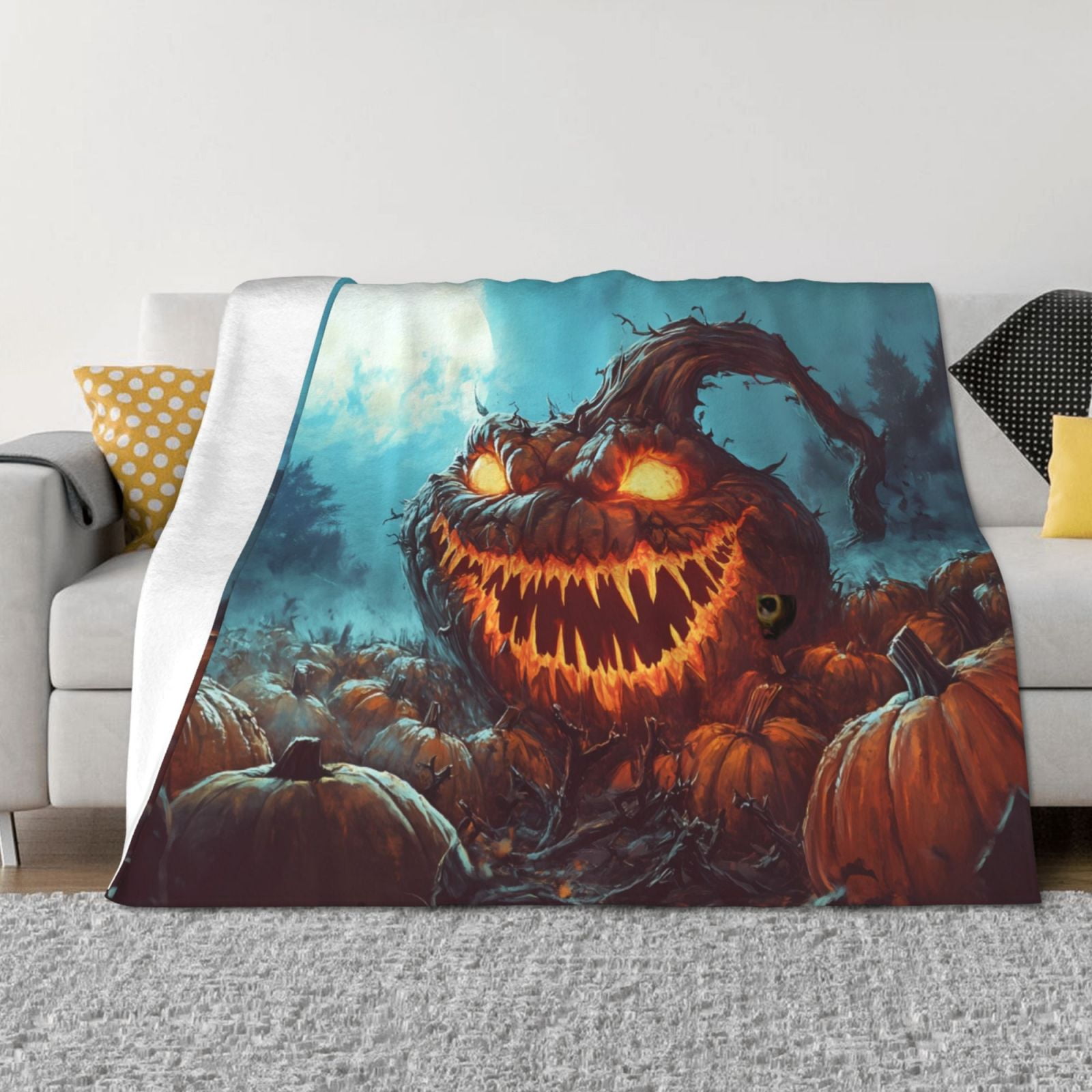 Halloween Throw Blanket for Couch - Soft Lightweight Warm Throw Blanket ...