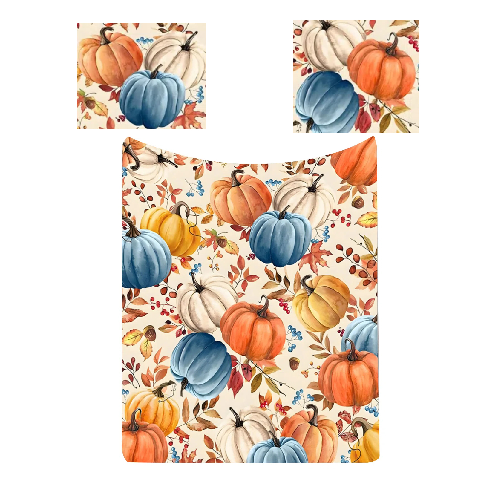 Halloween Throw Blanket Cute Rustic Ghost Flannel Blanket Farmhouse ...
