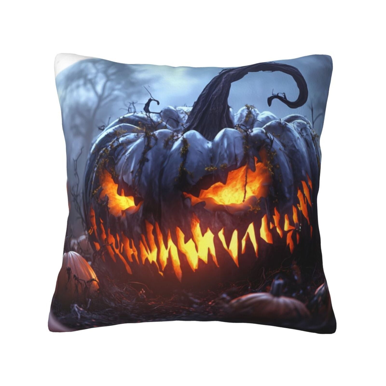 Halloween Throw Pillow Covers, Halloween Pumpkin Monster B Velet ...