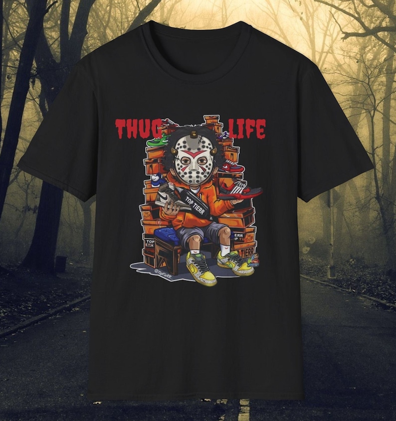 Halloween Thug Life Jason Voorhees Shirt Horror Movie T-Shirt Funny ...