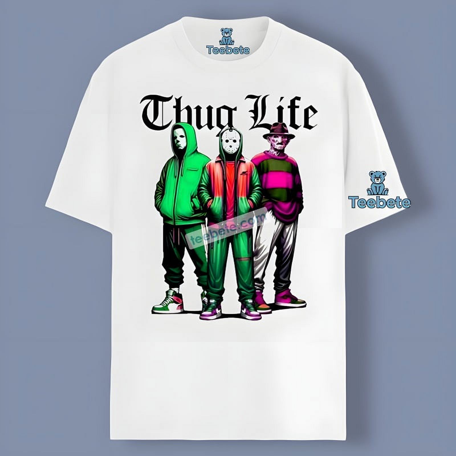 Halloween Thug Life Youth Style Jason Voorhees Freddy Krueger Shirt ...