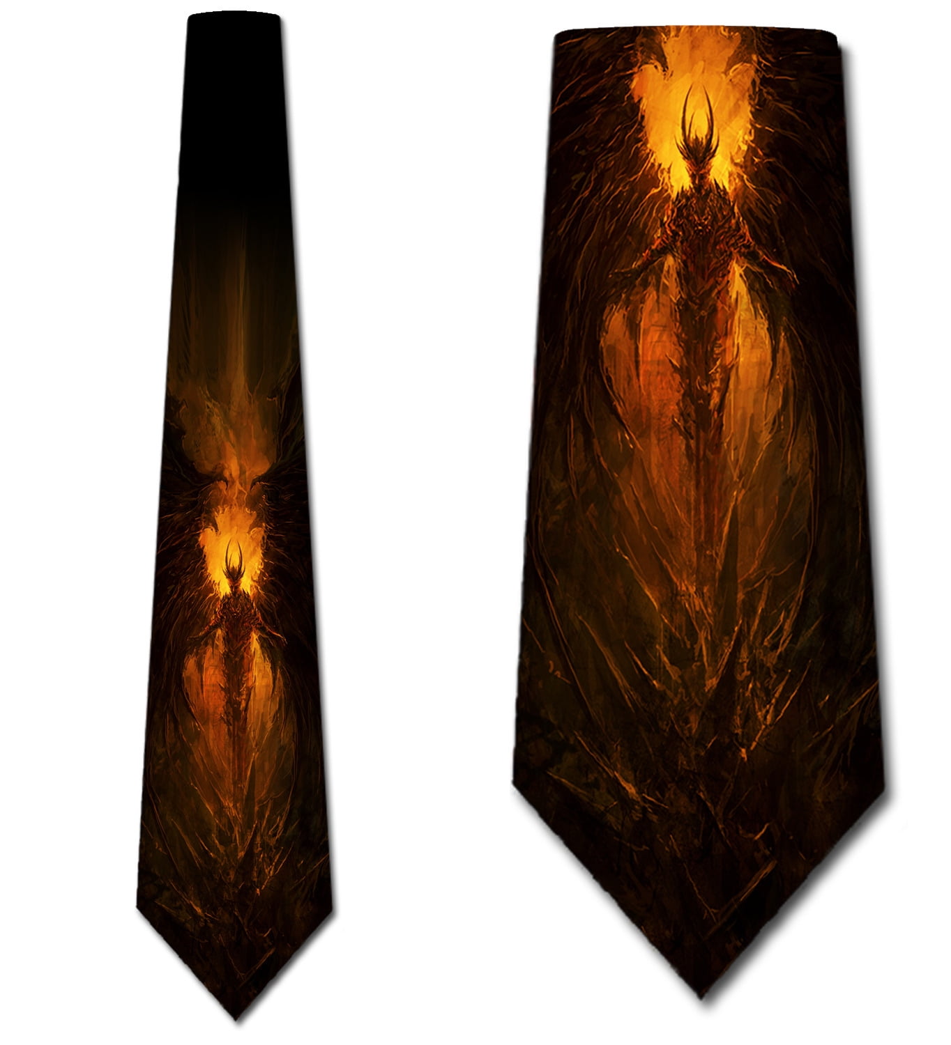 Halloween Ties Mens Scary Devil Necktie by Three Rooker - Walmart.com