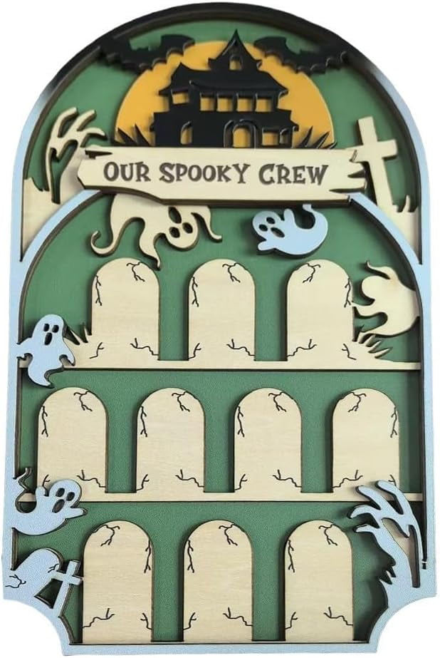 Halloween Tombstone Garden Decoration Featuring Phantasmal Family ...