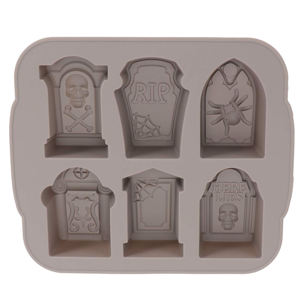Halloween Tombstone Mold Skull Gravestone Mold, Halloween Chocolate ...
