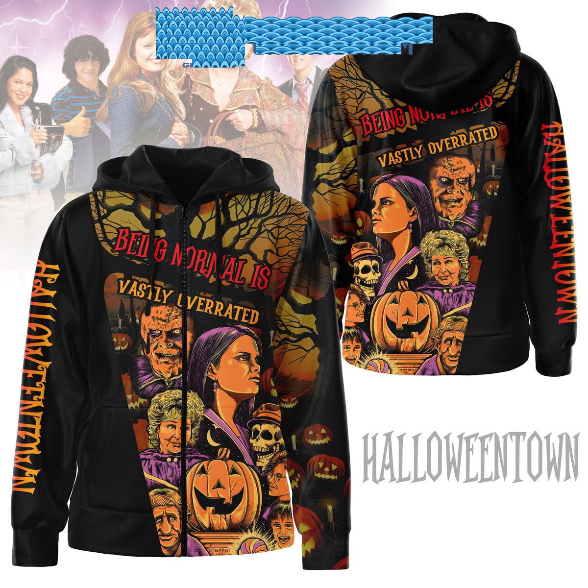 Halloween Town Being Normal Is Vastly Overrated Hoodie T Shirt ...