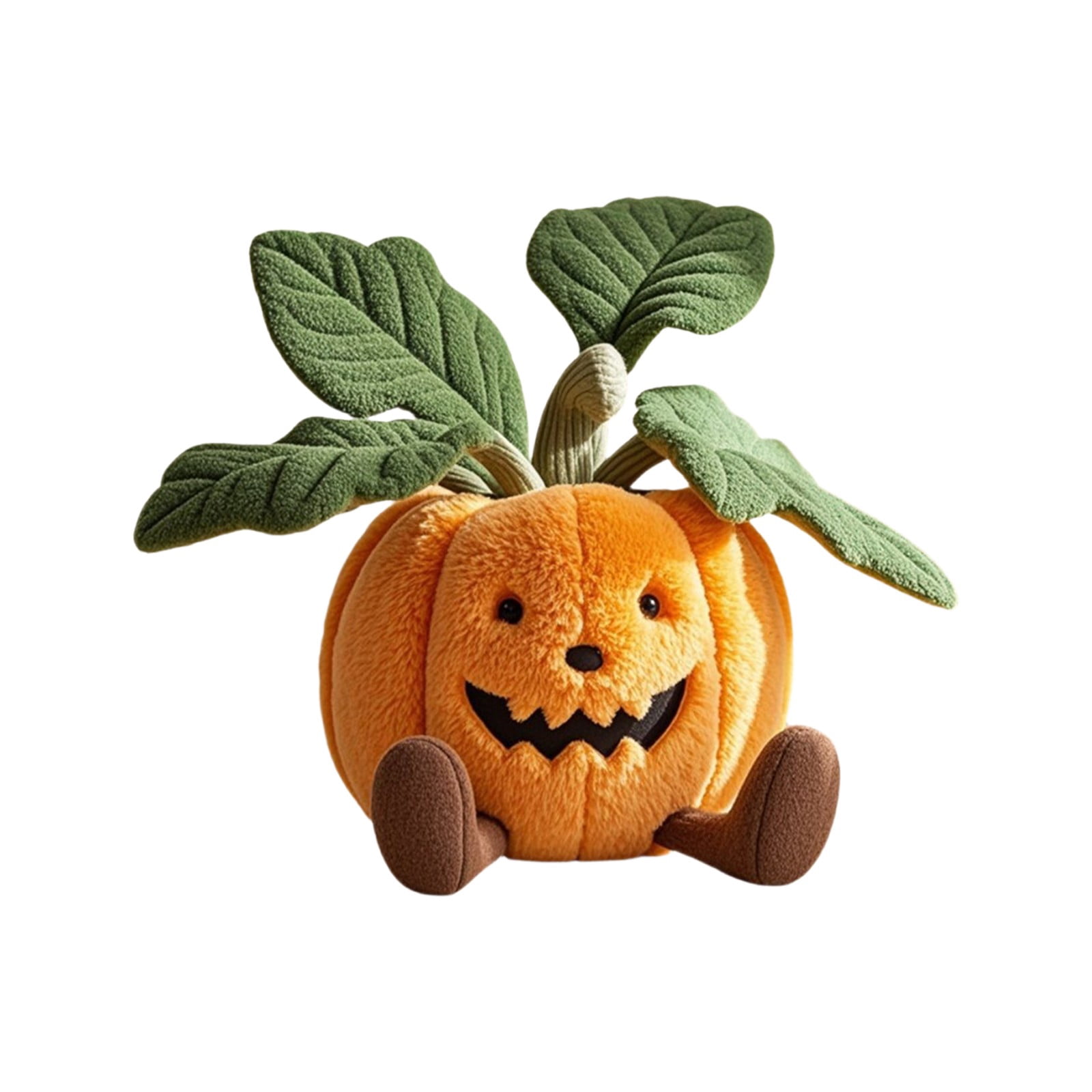 Halloween Toys Cute Pumpkin Ghost Plush Stuffed Animal with Round Body ...