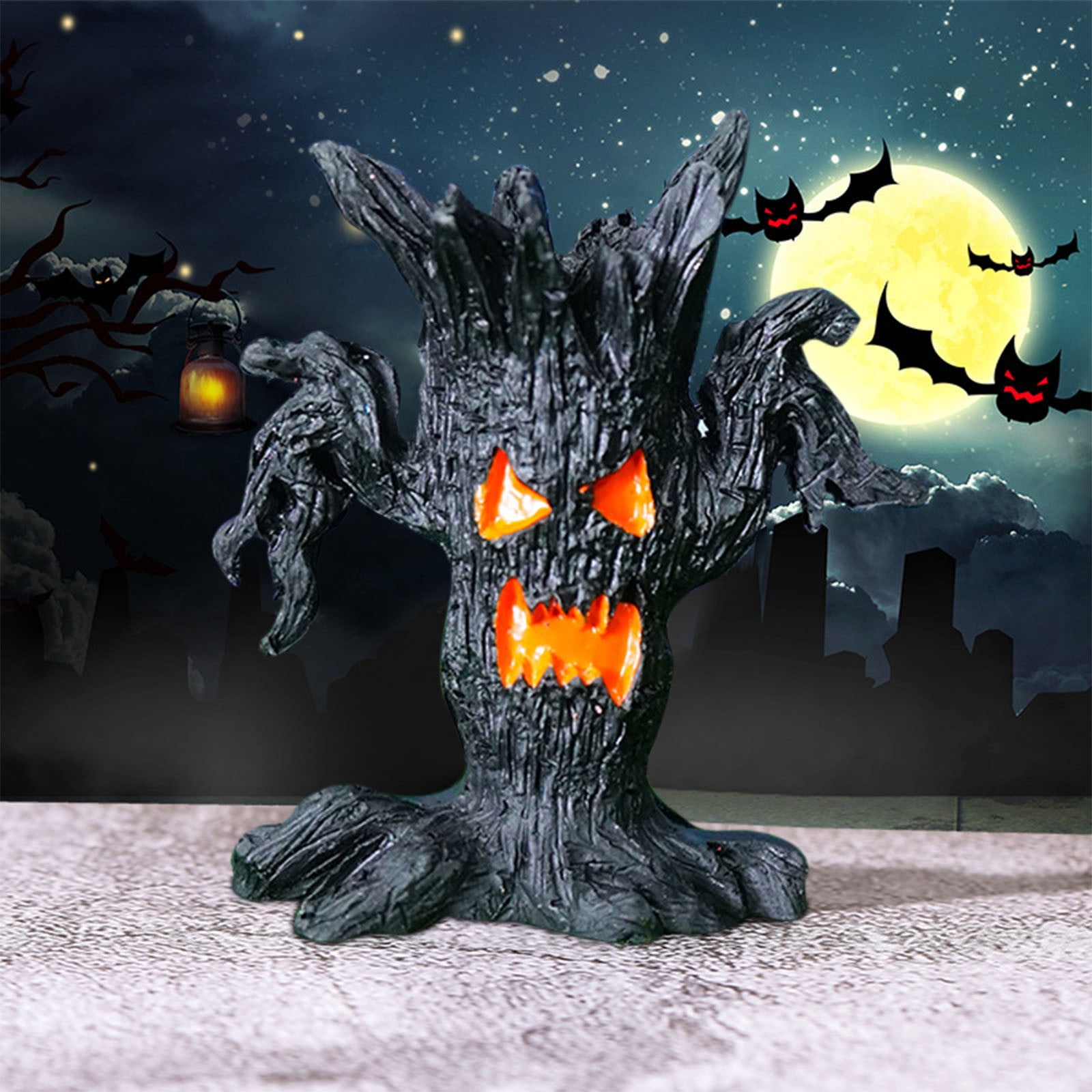 Halloween Tree Ghost Resin Decorative,Halloween Tree Ghost Decoration ...