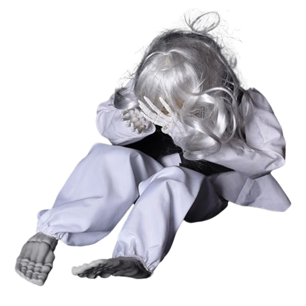 Halloween Trembling Crying Ghost Doll Voice Control Ghost Prop ...