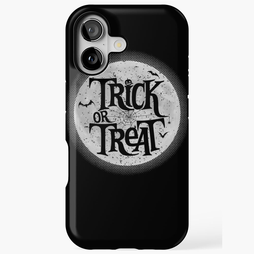 Halloween Trick Or Treat Full Moon Bat Spider Web Pumpkin Jack O iPhone ...