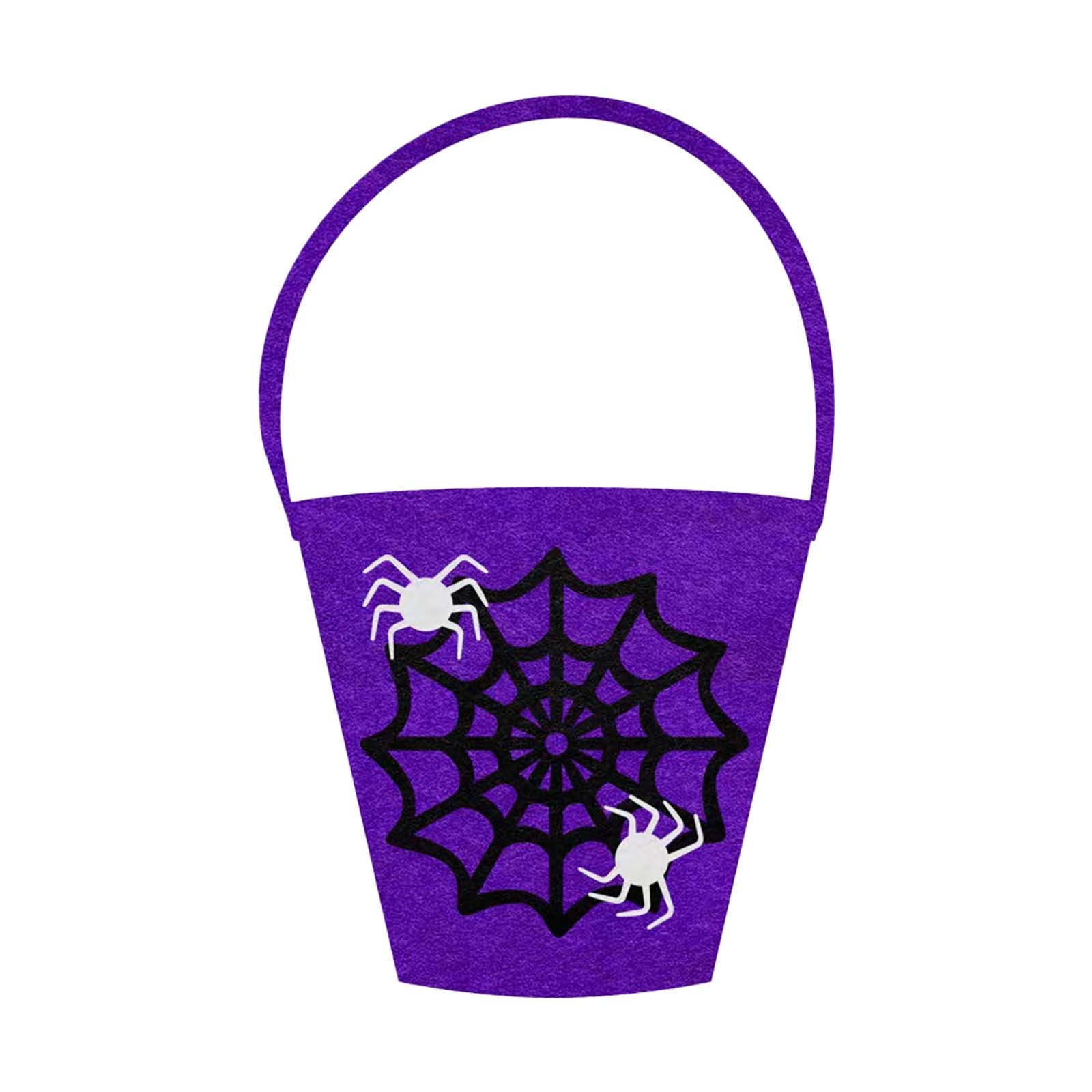 Halloween Trick or Treat Bucket Candy Bag for Party, Cute Portable ...