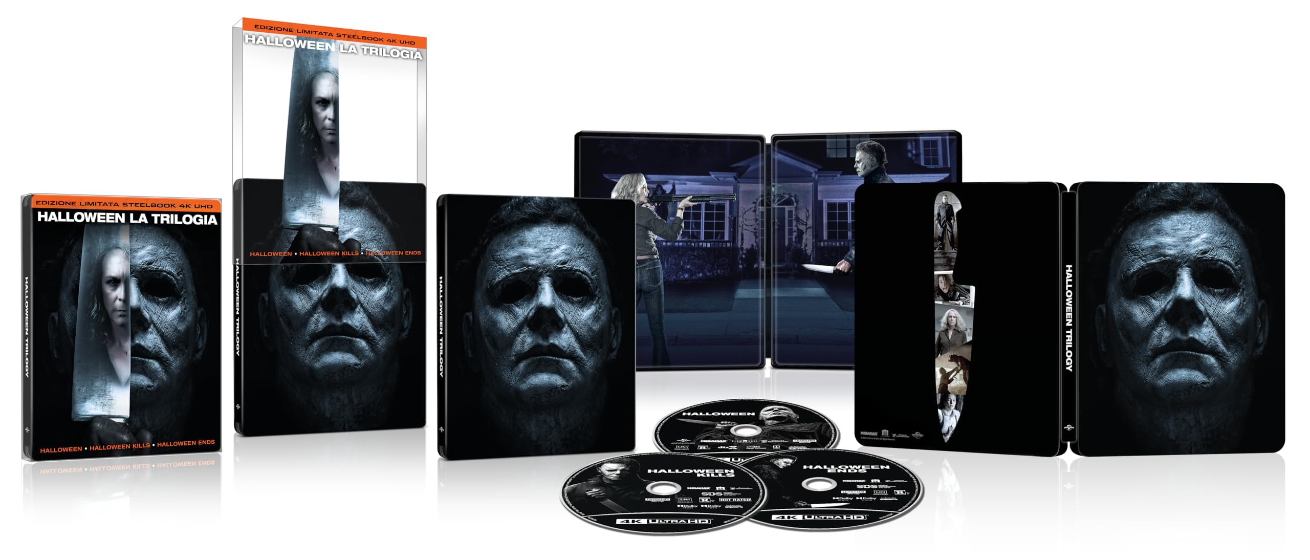 Halloween Trilogy (Steelbook 3 4K UHD) (4K Ultra HD) Jamie Lee Curtis ...