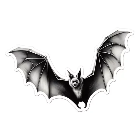 Halloween Vampire Bat Sticker Indoor Outdoor Phone Decal Water Bottle ...