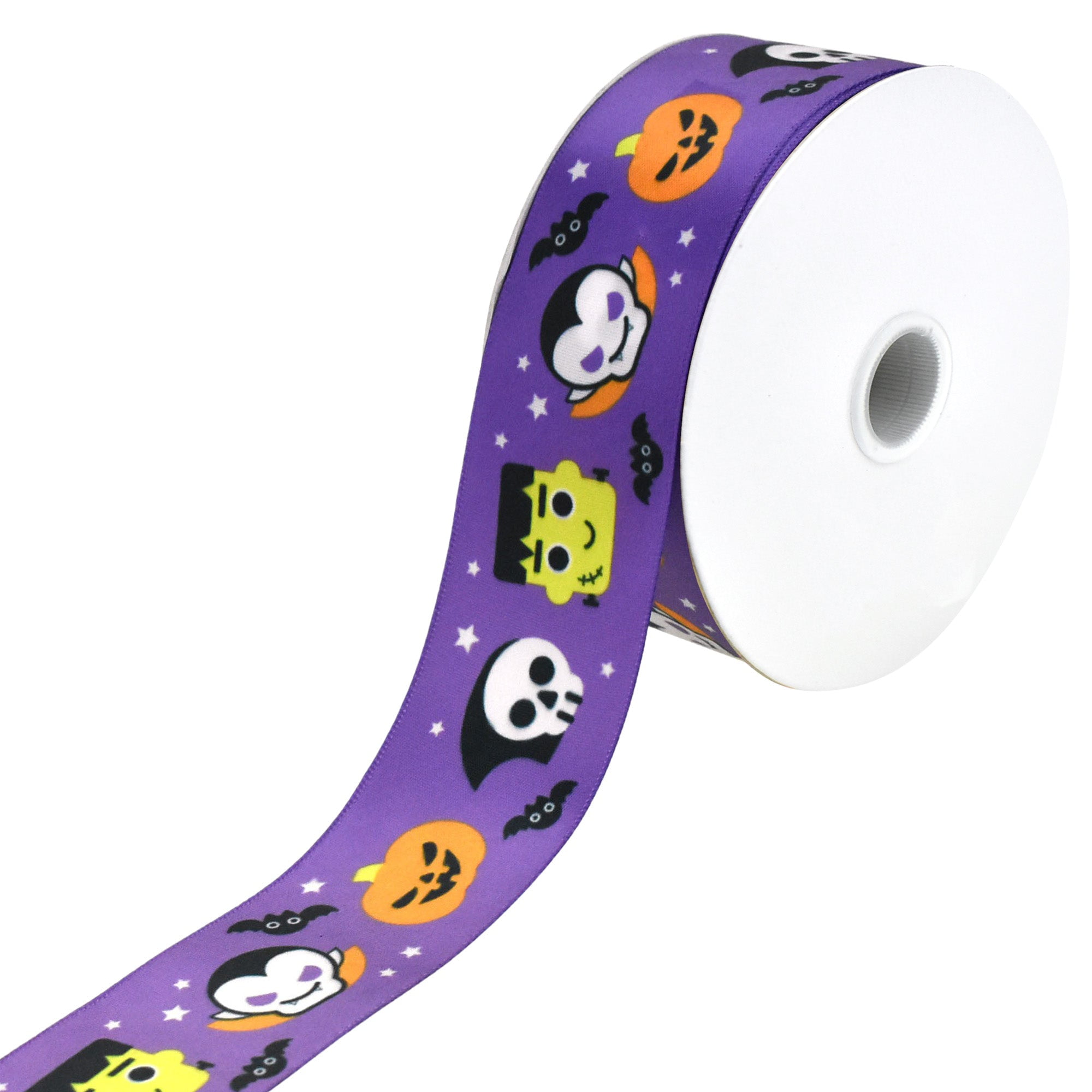 Halloween Vampires and Monsters Satin Ribbon, 1-1/2-Inch, 10-Yard ...