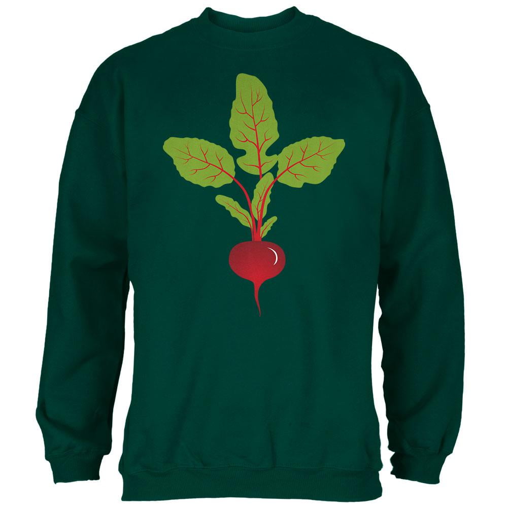Halloween Vegetable Beet Costume Mens Sweatshirt Forest Green SM ...