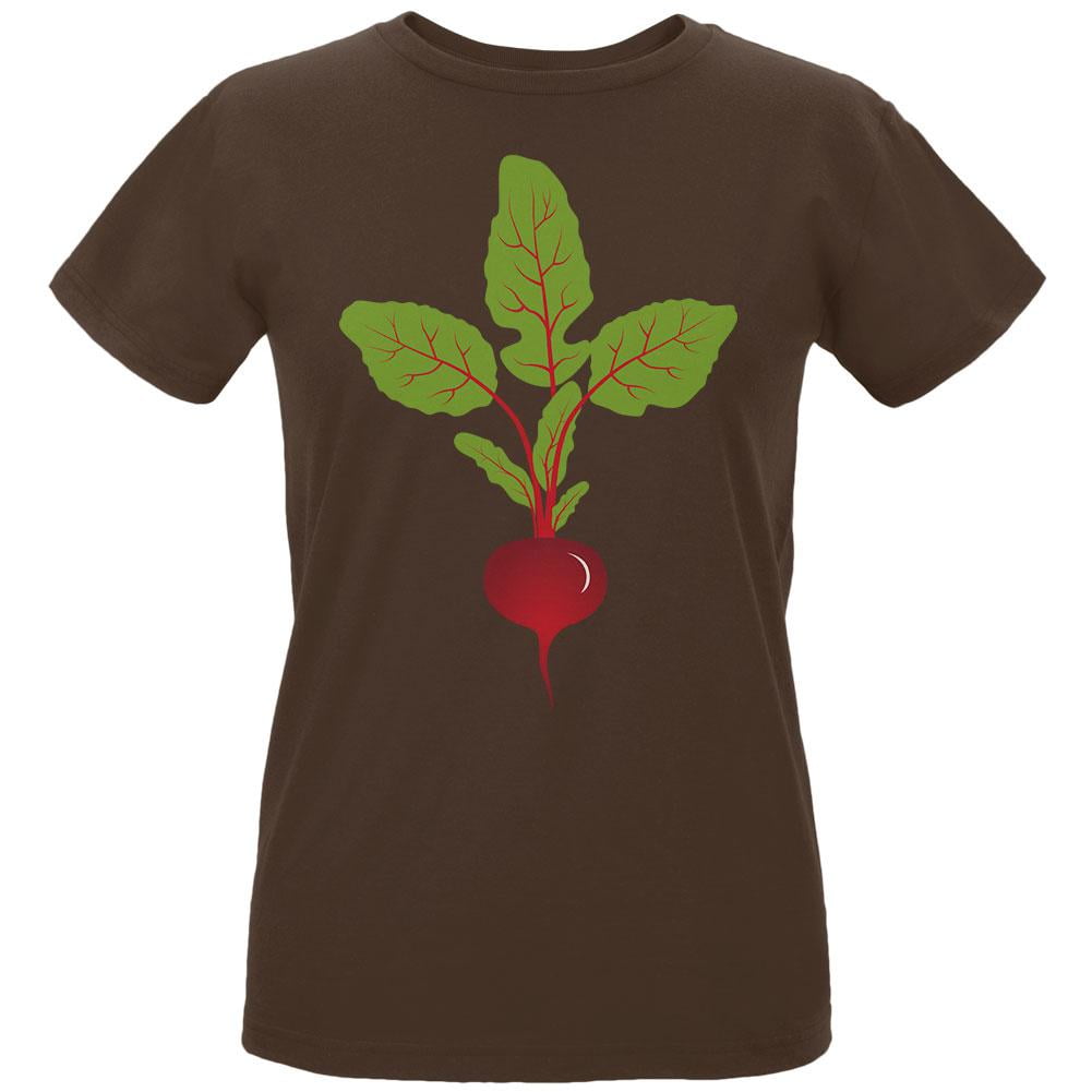 Halloween Vegetable Beet Costume Womens Organic T Shirt Chocolate MD ...
