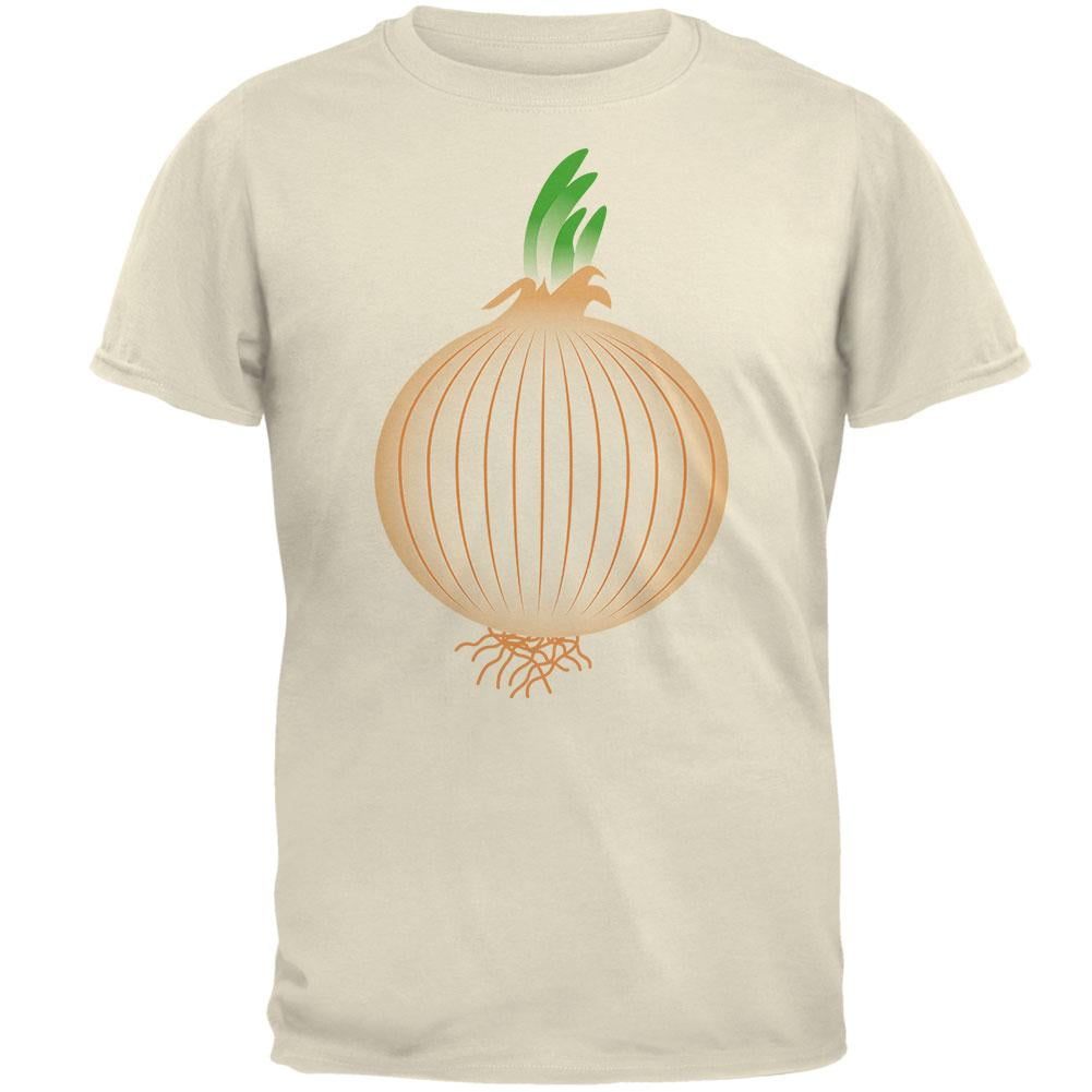 Halloween Vegetable Yellow Onion Costume Mens T Shirt Natural MD ...