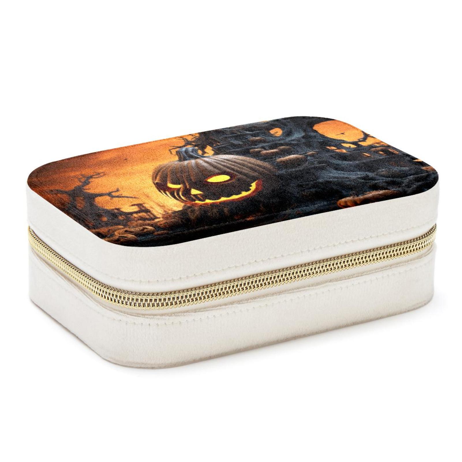 Halloween Velvet Portable Earring Holder with Removable Compartment ...