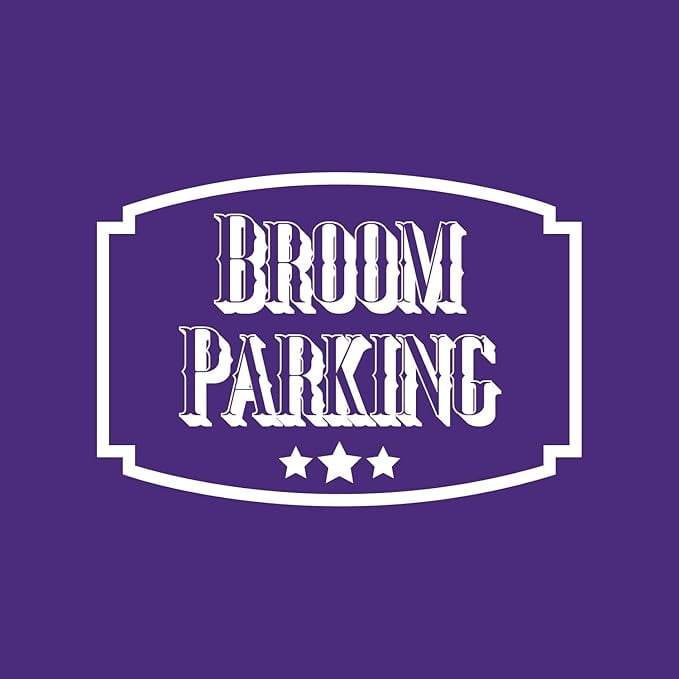 Halloween Wall Decals - Broom Parking Vinyl Sticker - Removable Wall ...