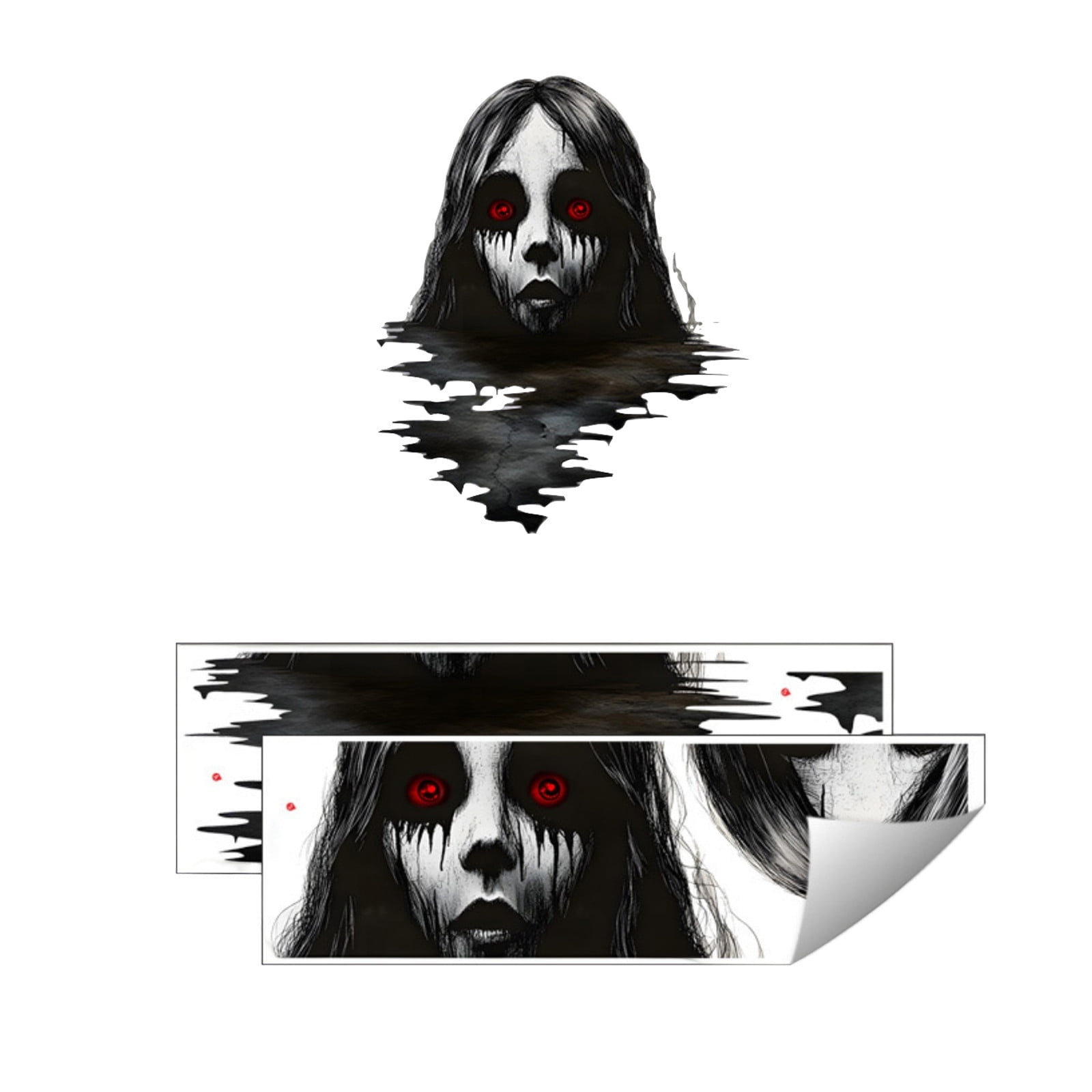 Halloween Wall Decor 3D Ghost Hand Floor Wall Ceiling Stickers Peel and ...