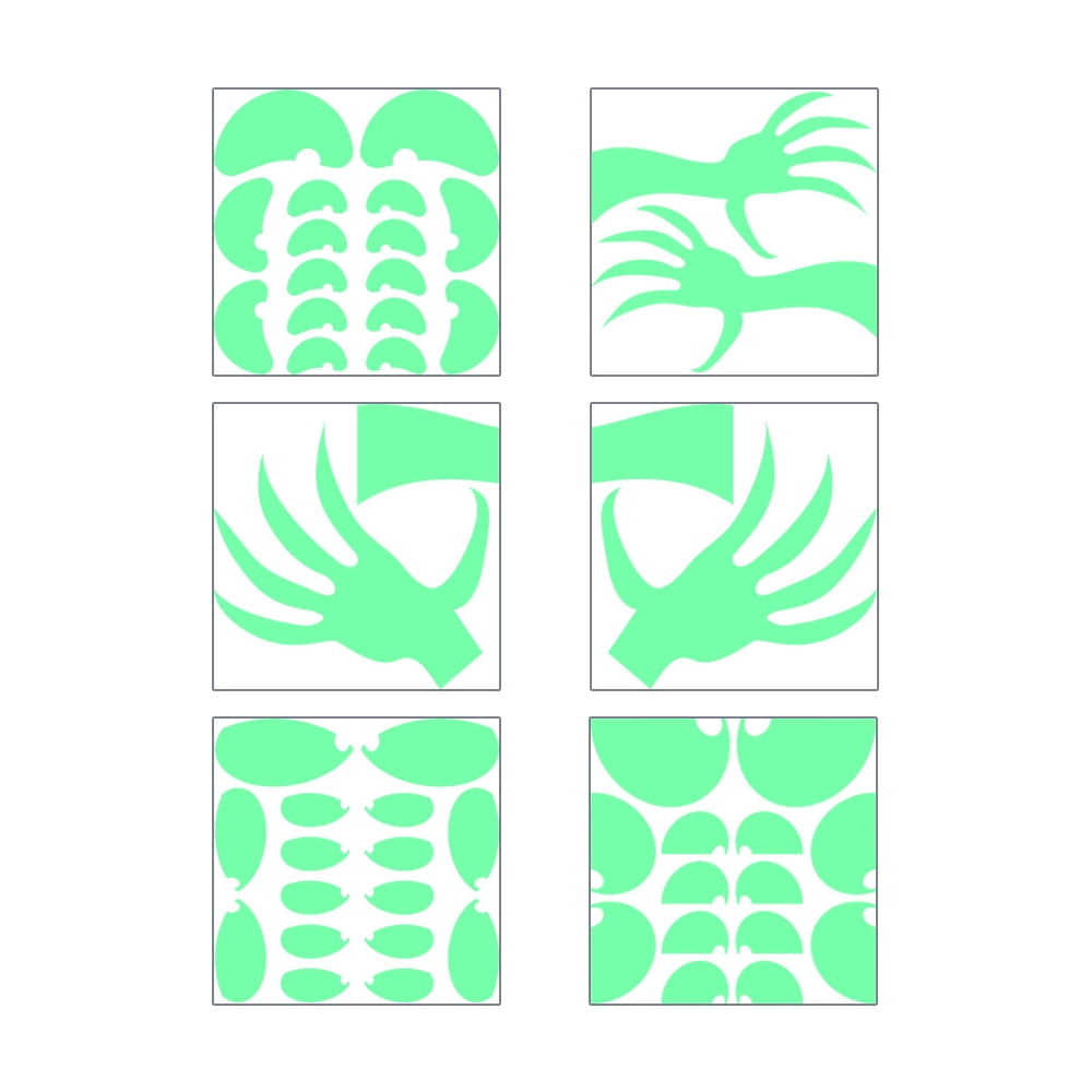 Halloween Wall Stickers Luminous Sticker Set Ghost Hands and Peeping ...