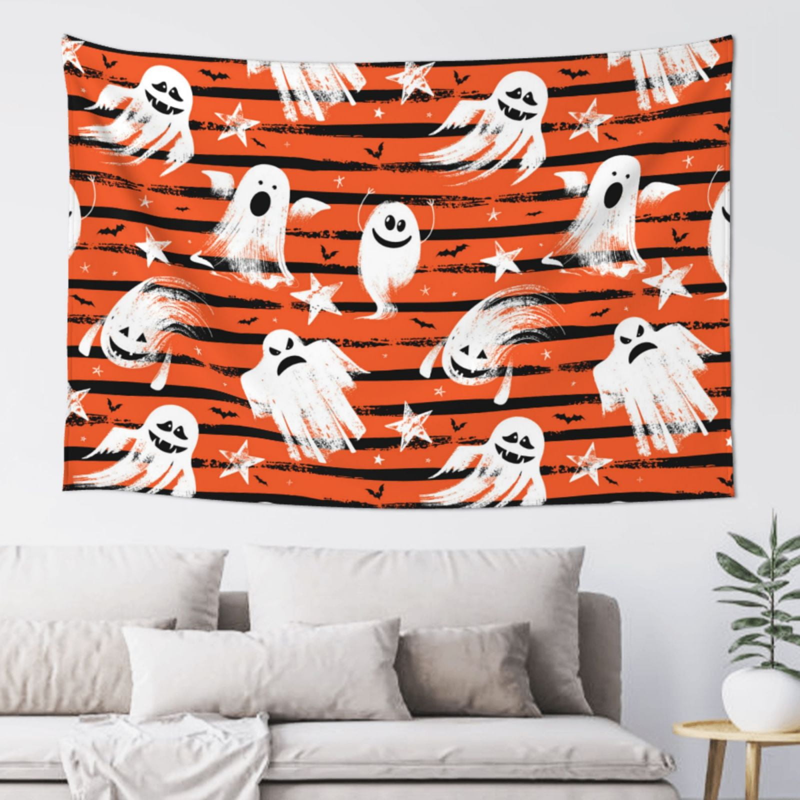 Halloween Wall Tapestry for Bedroom Aesthetic - funny ghost halloween ...