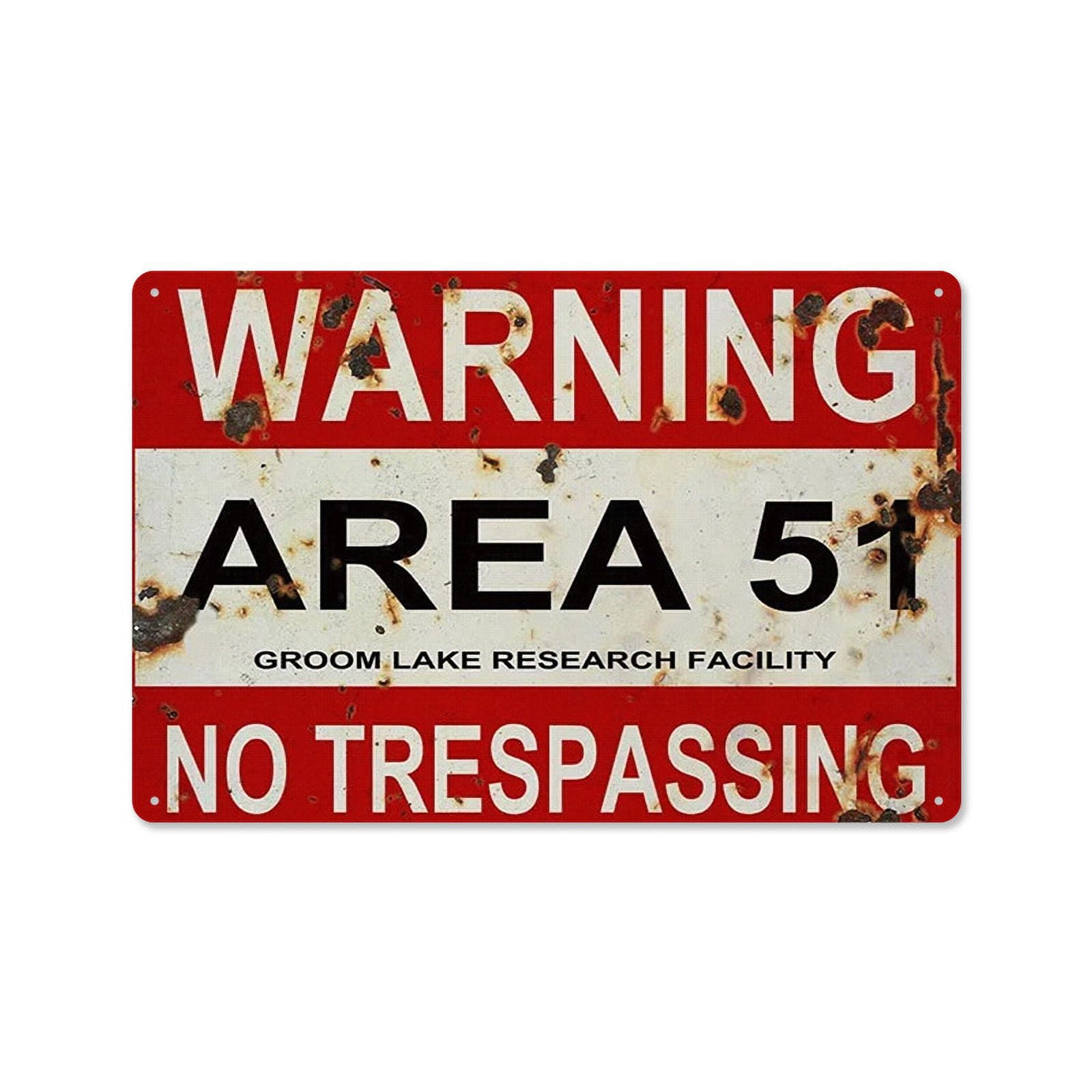 Halloween Warning Sign No Trespassing Vintage Metal Sign Halloween ...
