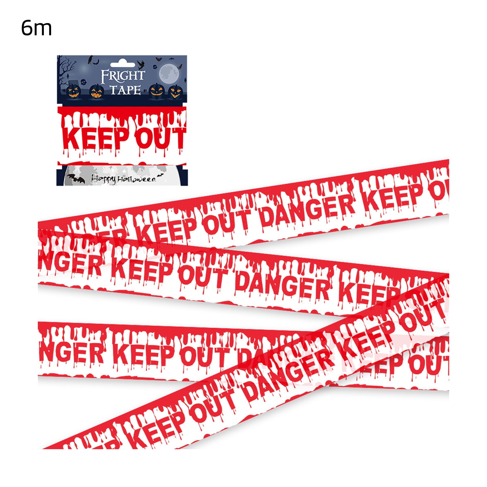 Halloween Warning Tape Plastic Skull Keep Out Danger Ribbon Warning ...