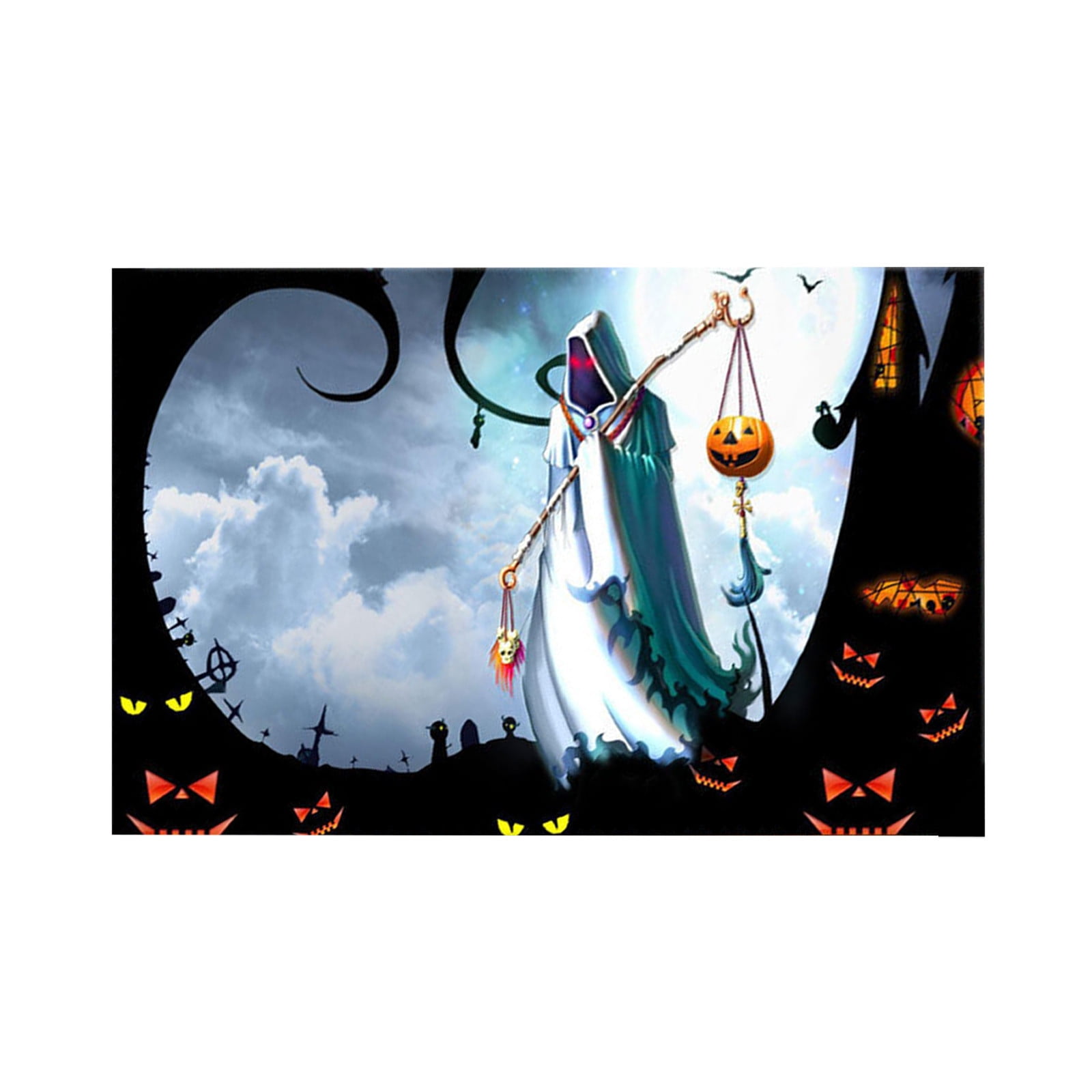 Halloween Welcome Mats,16 X 24 Inch Halloween Floor Mat With Terrifying ...