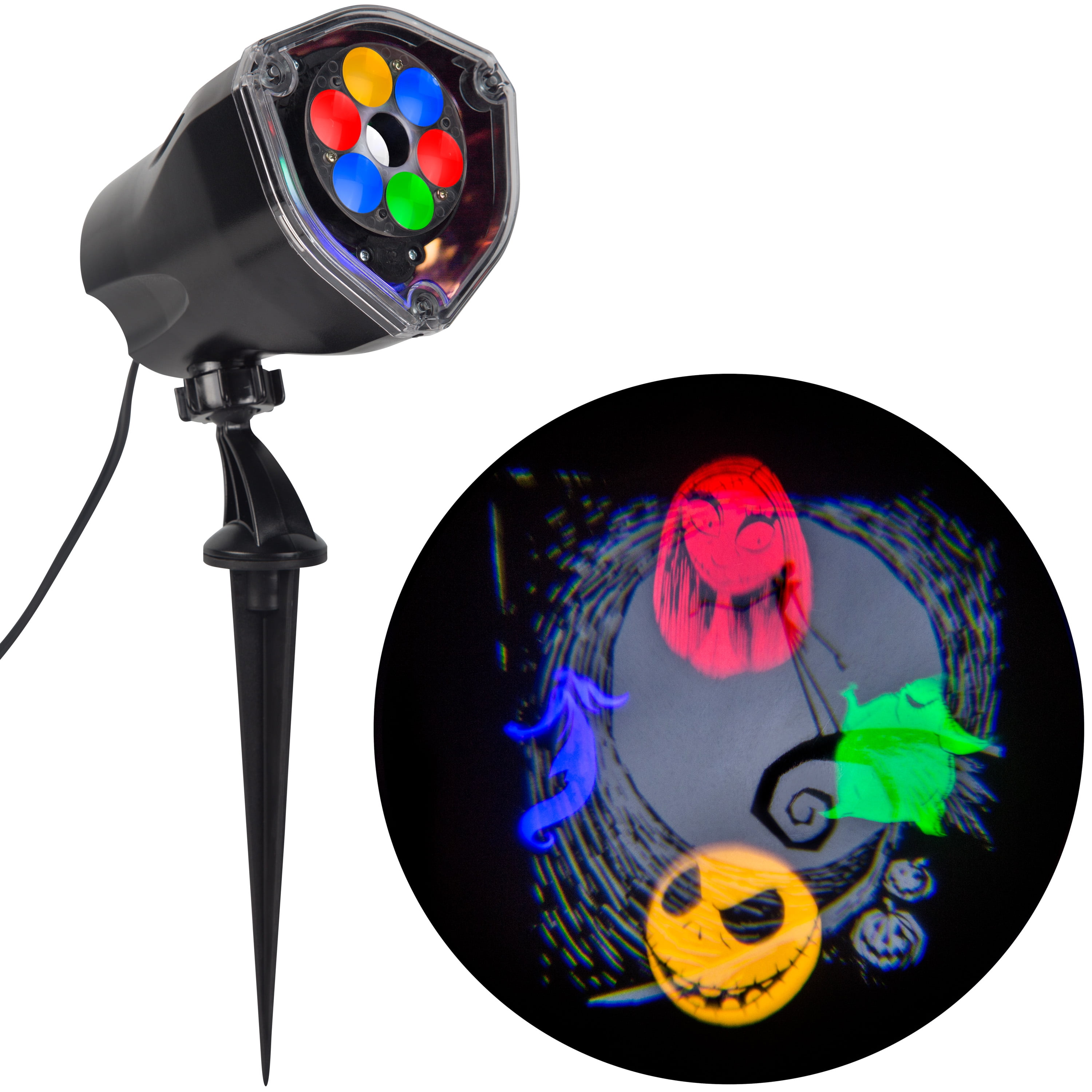 Halloween Whirl-a-Motion and Static Nightmare Before Christmas LED ...