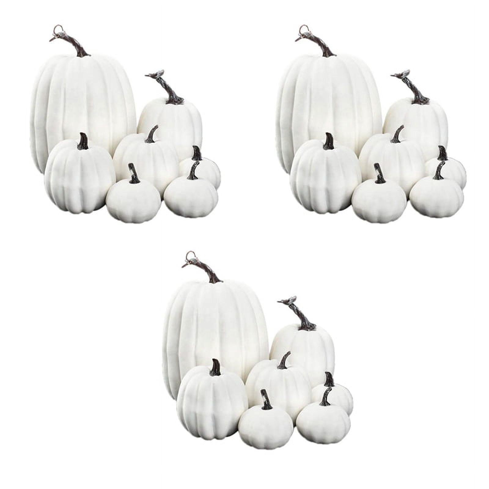 Halloween White Artificial Pumpkin Decoration Foam Pumpkin Desktop Core ...