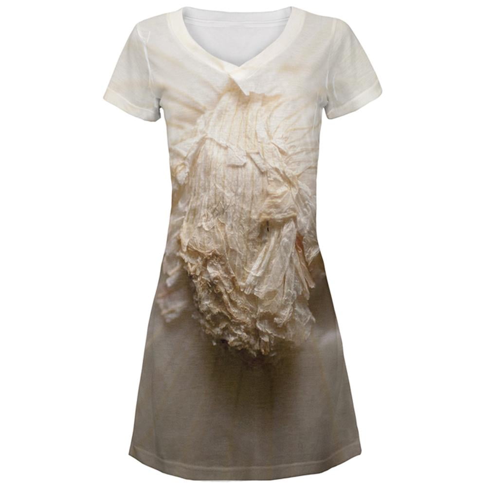 Halloween White Onion Costume All Over Juniors Beach Cover-Up Dress ...