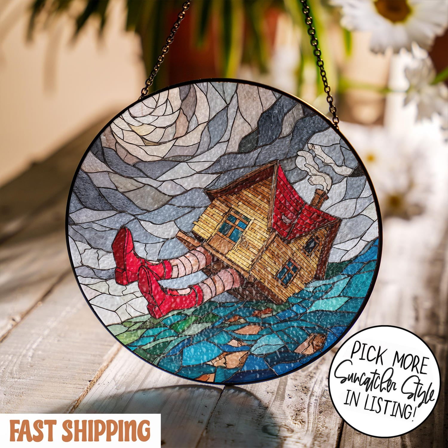 Halloween Wicked Stained Glass Suncatcher, Wicked Ornament ...
