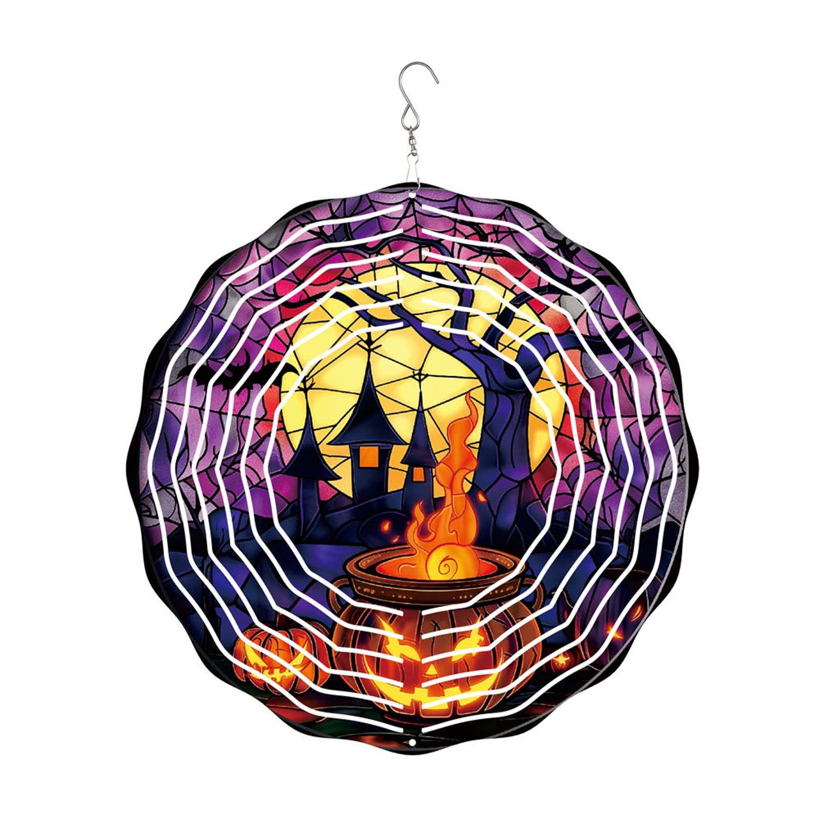 Halloween Wind Spinner Memorial Gifts 3D Plastic Hanging Wind Sculpture ...